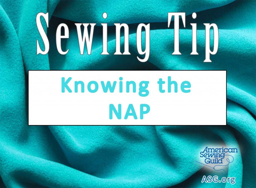 Learn to Sew: Knowing the Nap